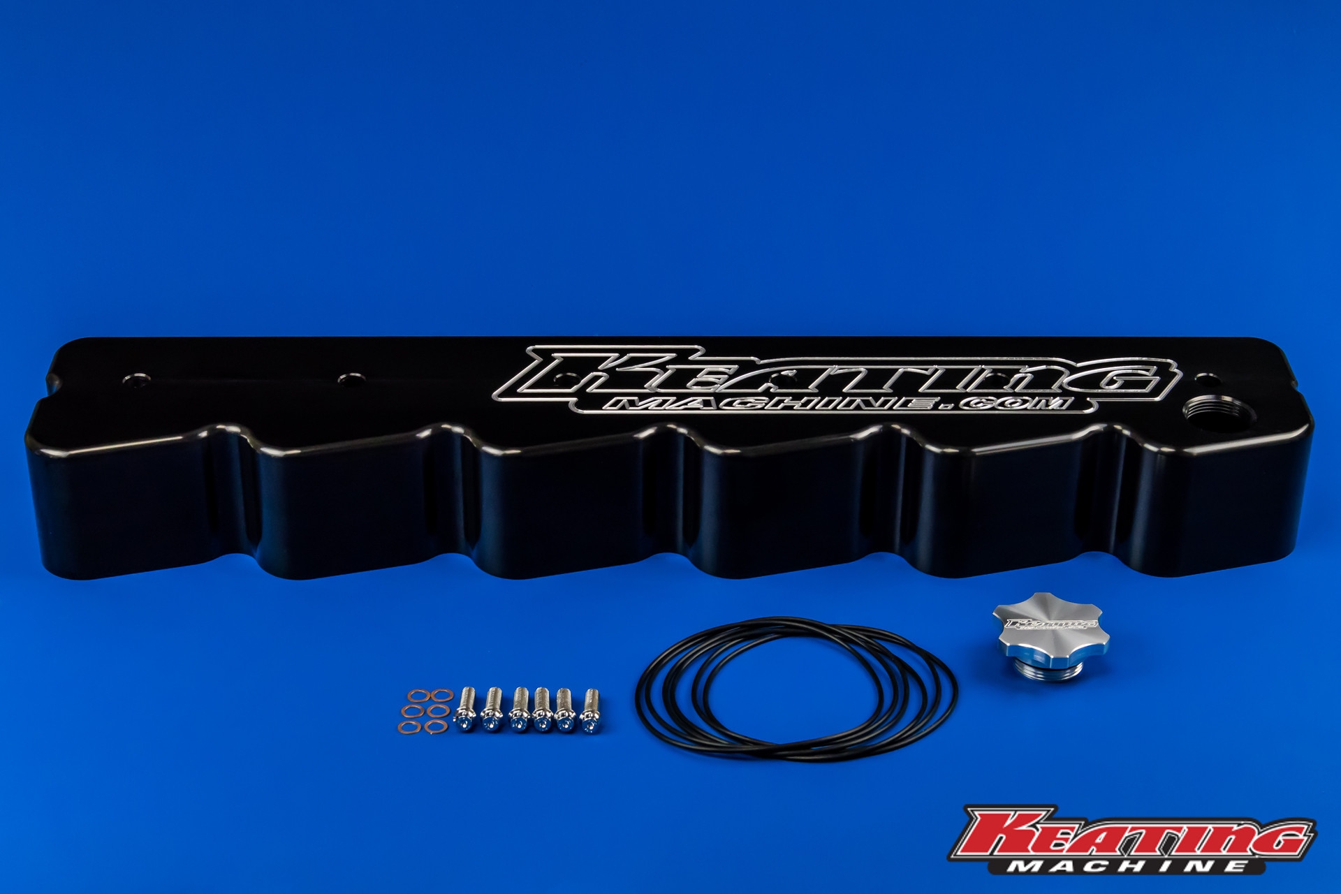 Diesel Auto Power: 12 Valve Billet Valve Cover fits Cummins Black Anodized