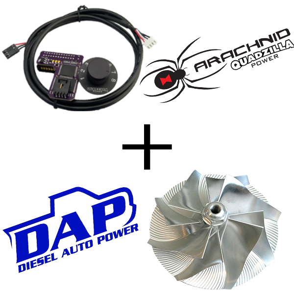 Diesel Auto Power: 7.3L Combo Quadzilla Arachnid and 5+5 Billet Comp ...